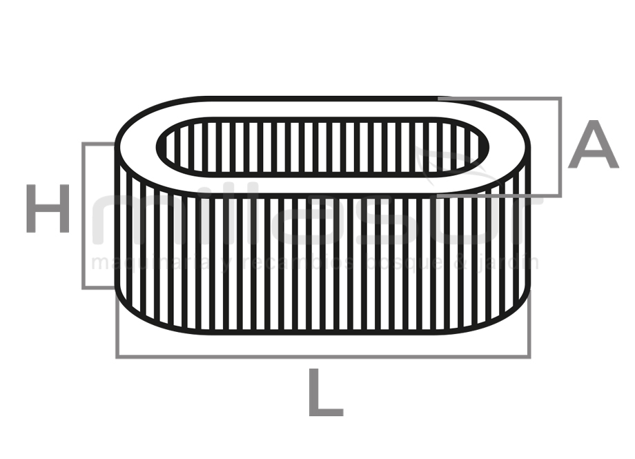 AIR FILTER YANMAR 2V75, 2V78 - FERRIS IS2000Z | Millasur | Maquinaria y ...